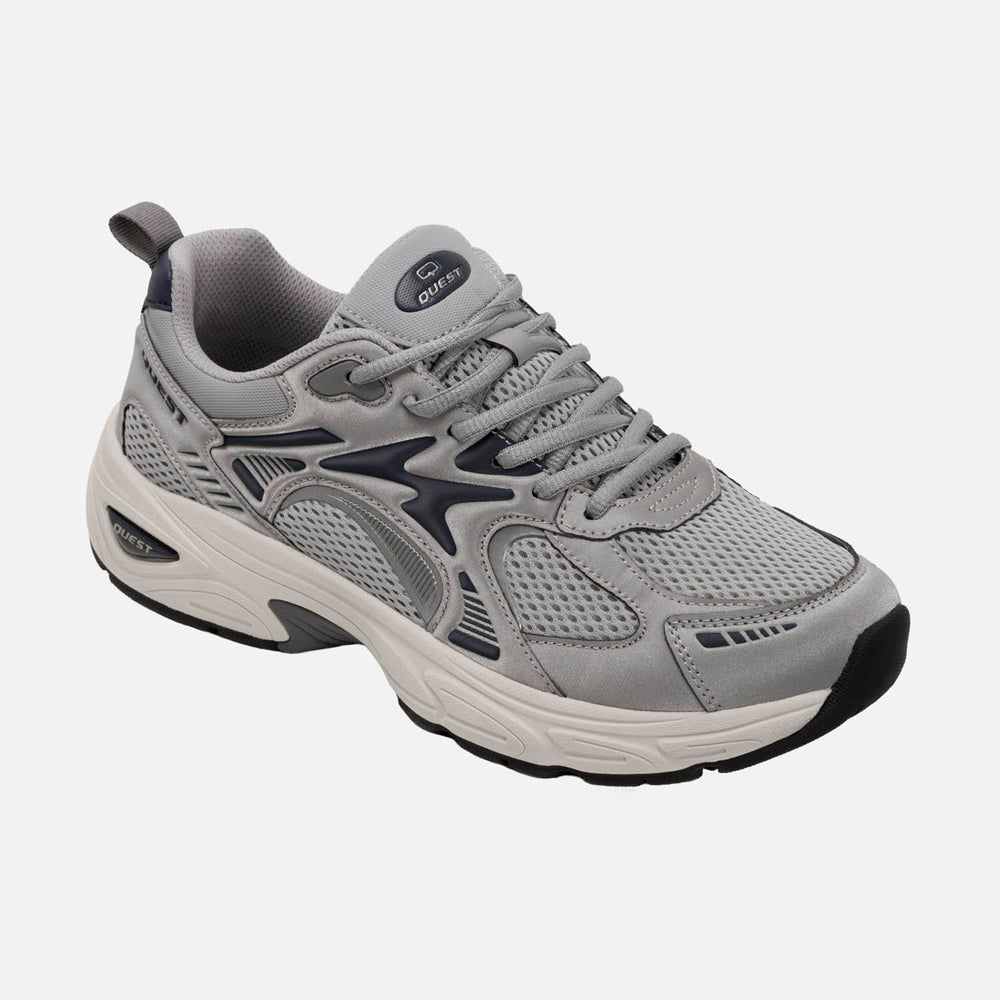 ZAPATOS TENIS COLOR GRIS MATE – Quest México